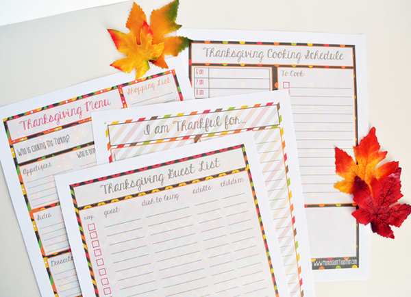 100 Free Thanksgiving Printables - Prudent Penny Pincher