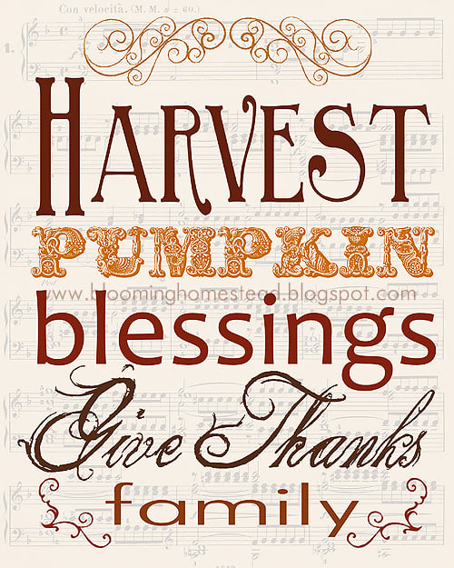 100 Free Thanksgiving Printables - Prudent Penny Pincher
