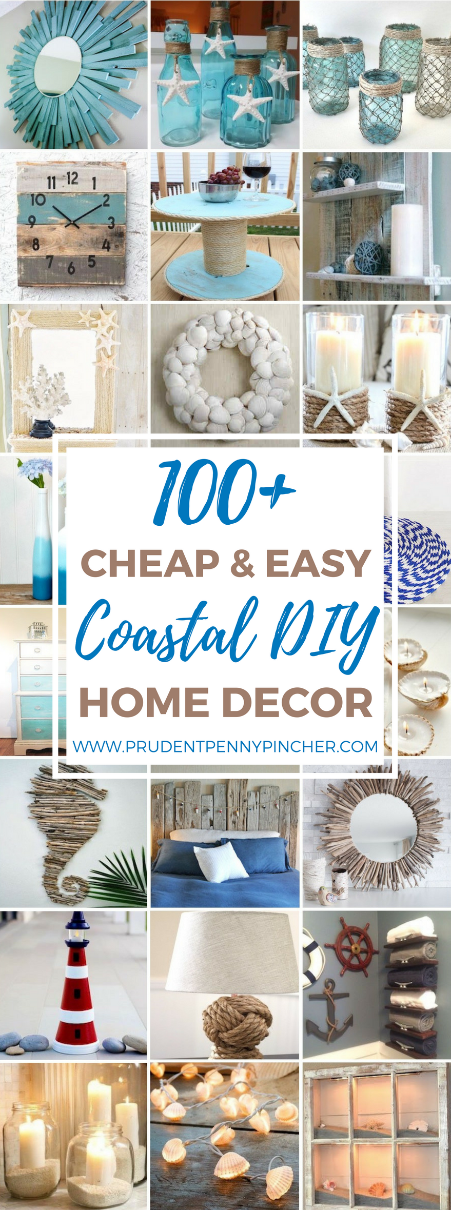 100 Cheap And Easy Coastal DIY Home Decor Ideas Prudent Penny Pincher 100 Cheap And Easy Coastal DIY Home Decor Ideas Prudent Penny Pincher