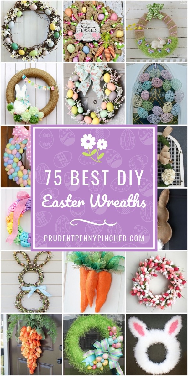 75 Best DIY Easter Wreaths - Prudent Penny Pincher