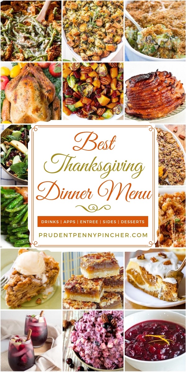 Best Thanksgiving Dinner Menu Prudent Penny Pincher Best Thanksgiving Dinner Menu Prudent Penny Pincher
