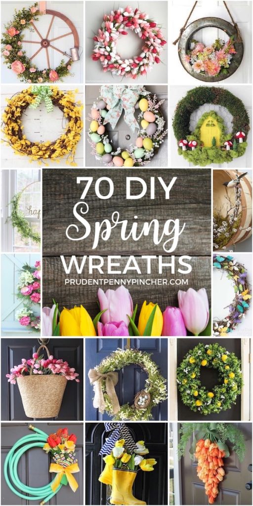 70 Best DIY Spring Wreath Ideas - Prudent Penny Pincher