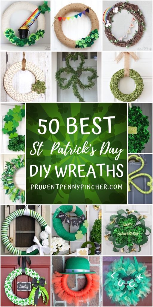 50 DIY St Patrick's Day Wreaths - Prudent Penny Pincher
