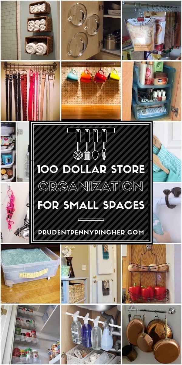 100 Dollar Store Organization Ideas For Small Spaces Prudent Penny 100 Dollar Store Organization Ideas For Small Spaces Prudent Penny