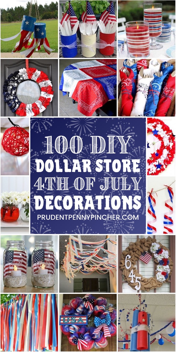 100 DIY Dollar Store 4th of July Decorations - Prudent Penny Pincher
