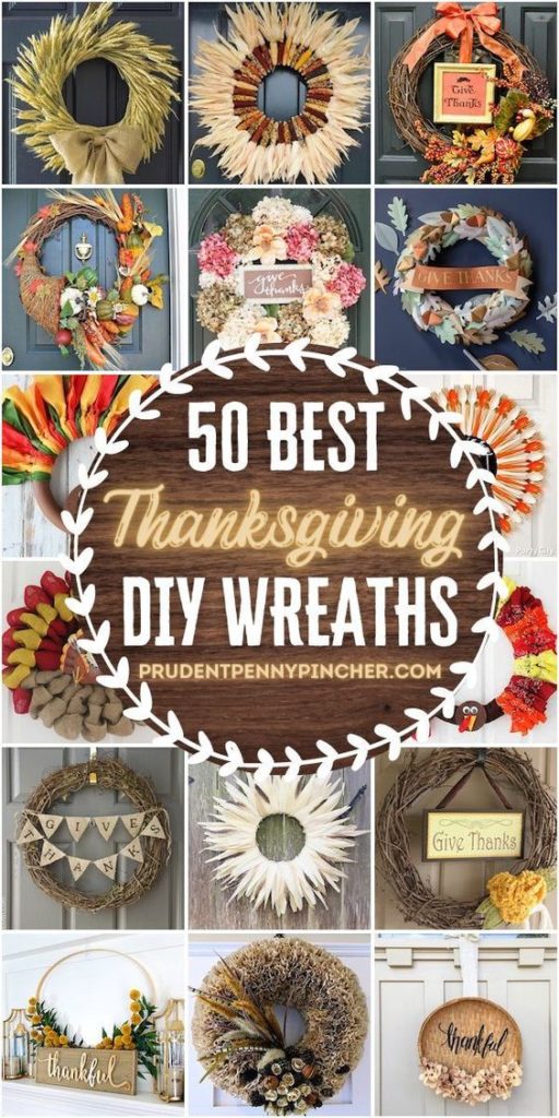 50 Best DIY Thanksgiving Wreath Ideas - Prudent Penny Pincher