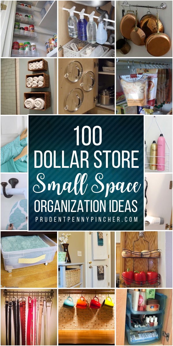 100 Dollar Store Organization Ideas For Small Spaces Prudent Penny