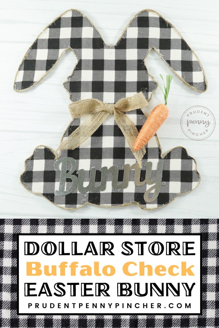 Dollar Store Farmhouse Easter Bunny Decor - Prudent Penny Pincher