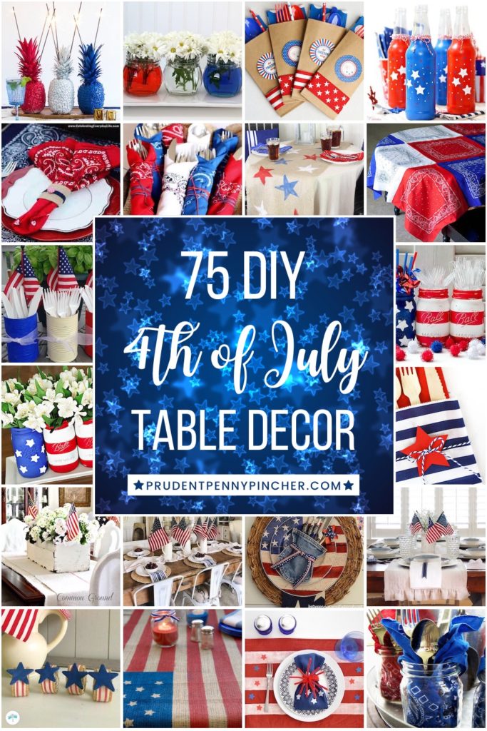 75 Diy 4th Of July Table Decorations Prudent Penny Pincher