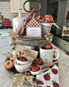 20 Tiered Tray Fall Decor Ideas - Prudent Penny Pincher