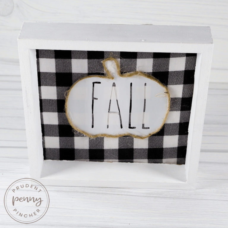 Dollar Store Buffalo Check Fall Decor Ideas - Prudent Penny Pincher
