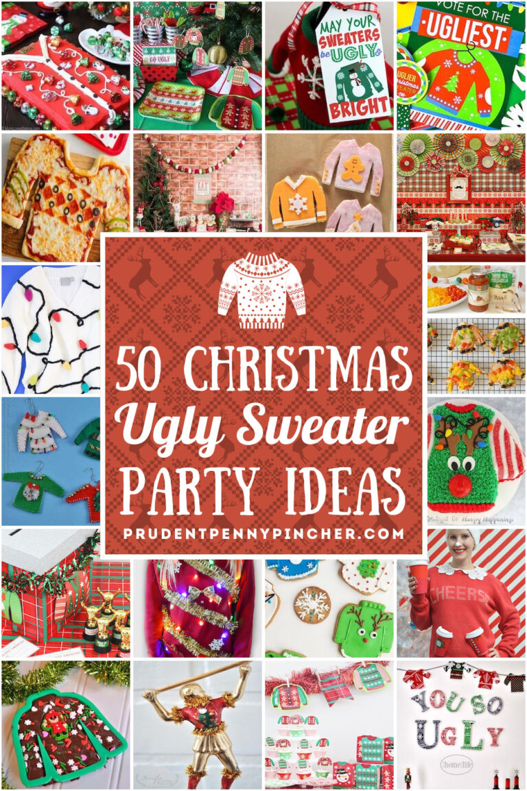 50 Ugly Sweater Christmas Party Ideas - Prudent Penny Pincher