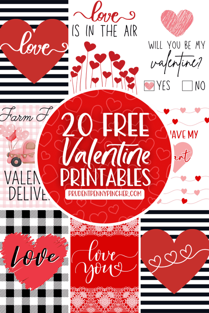 20 Free Valentine's Day Printables - Prudent Penny Pincher