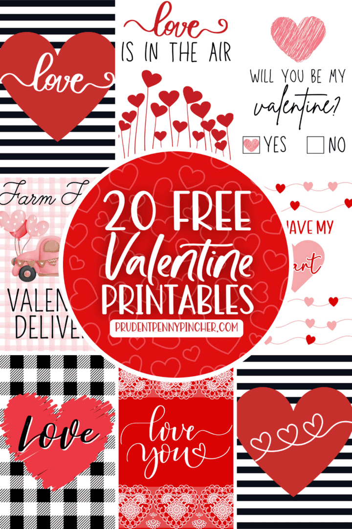 20 Free Valentine's Day Printables - Prudent Penny Pincher