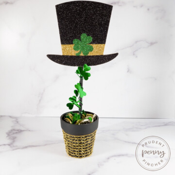 Dollar Tree Shamrock Craft for St Patrick's Day - Prudent Penny Pincher