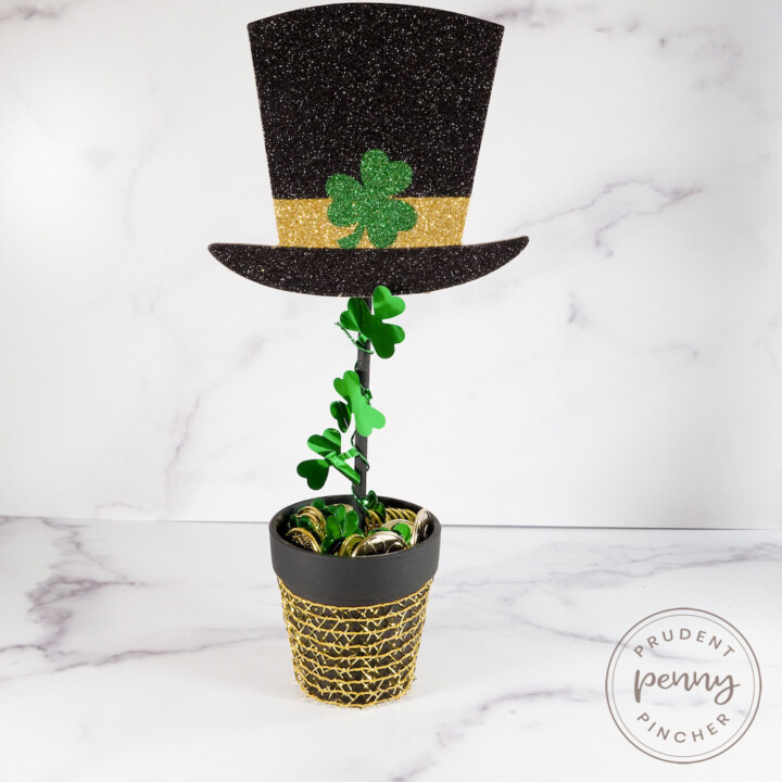 Dollar Tree Shamrock Craft for St Patrick's Day - Prudent Penny Pincher