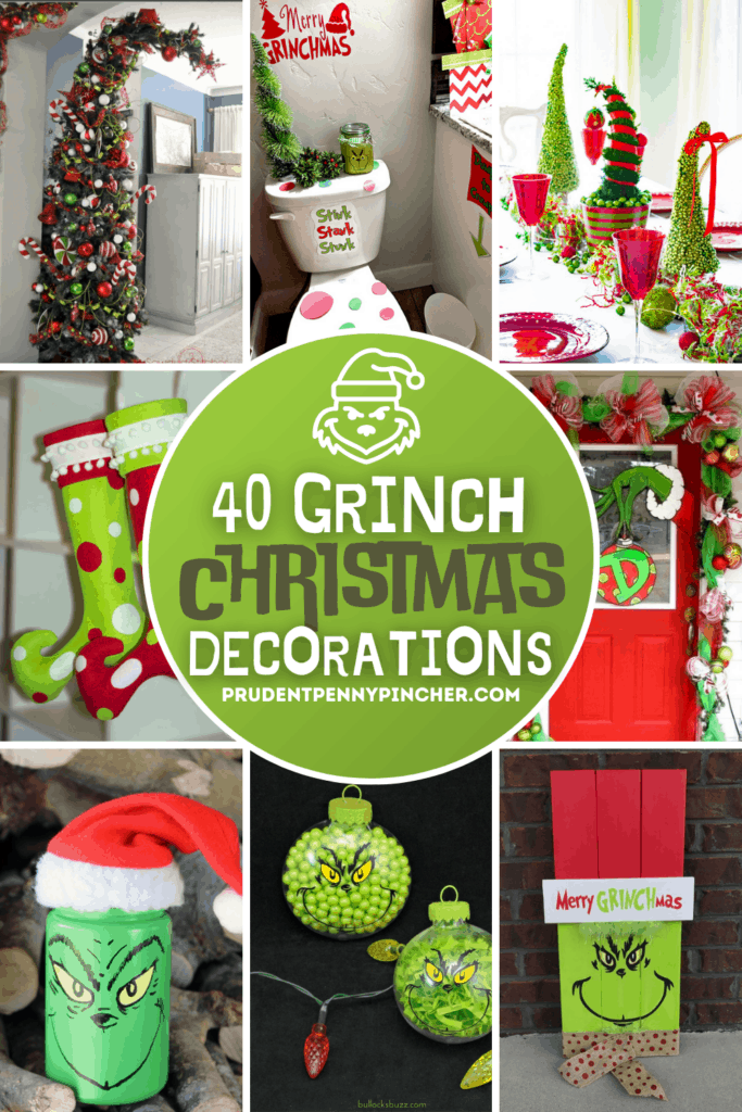 40 DIY Grinch Christmas Decorations - Prudent Penny Pincher