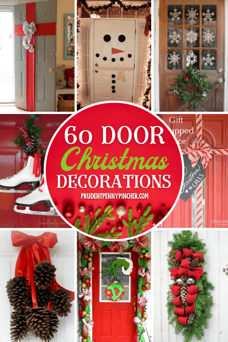 60 DIY Christmas Door Decorations - Prudent Penny Pincher