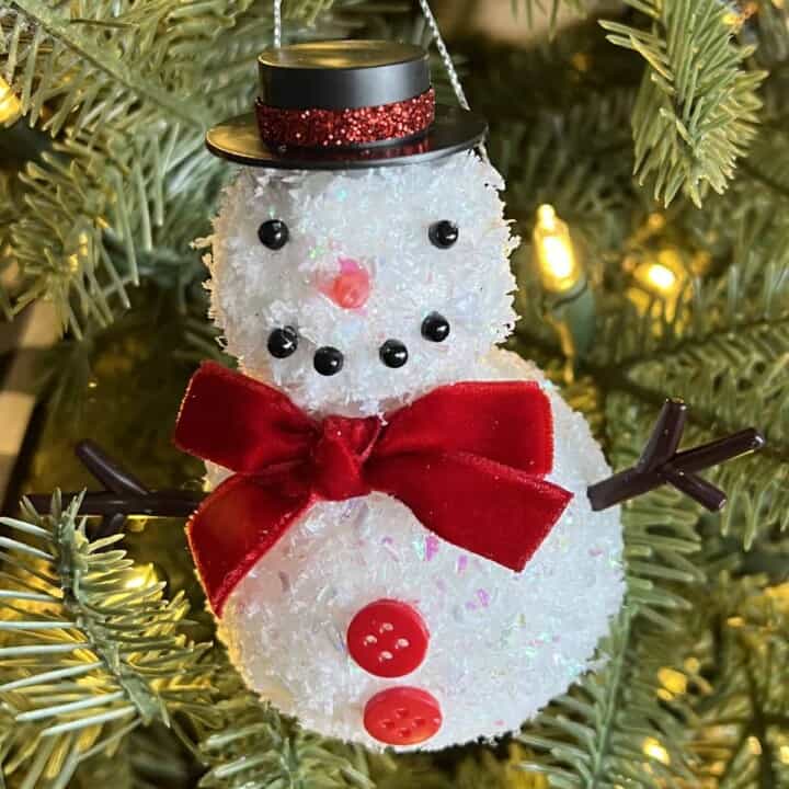 Easy DIY Snowman Ornament - Prudent Penny Pincher