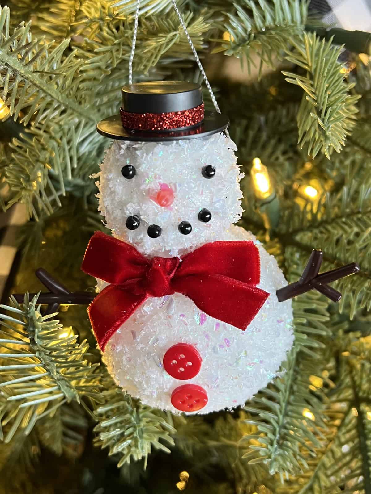 Easy DIY Snowman Ornament - Prudent Penny Pincher