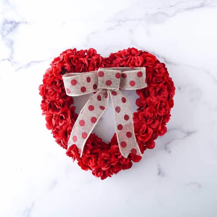 Easy DIY Rose Wreath - Prudent Penny Pincher