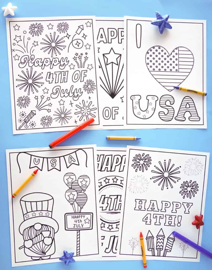 20 Free 4th of July Coloring Pages - Prudent Penny Pincher