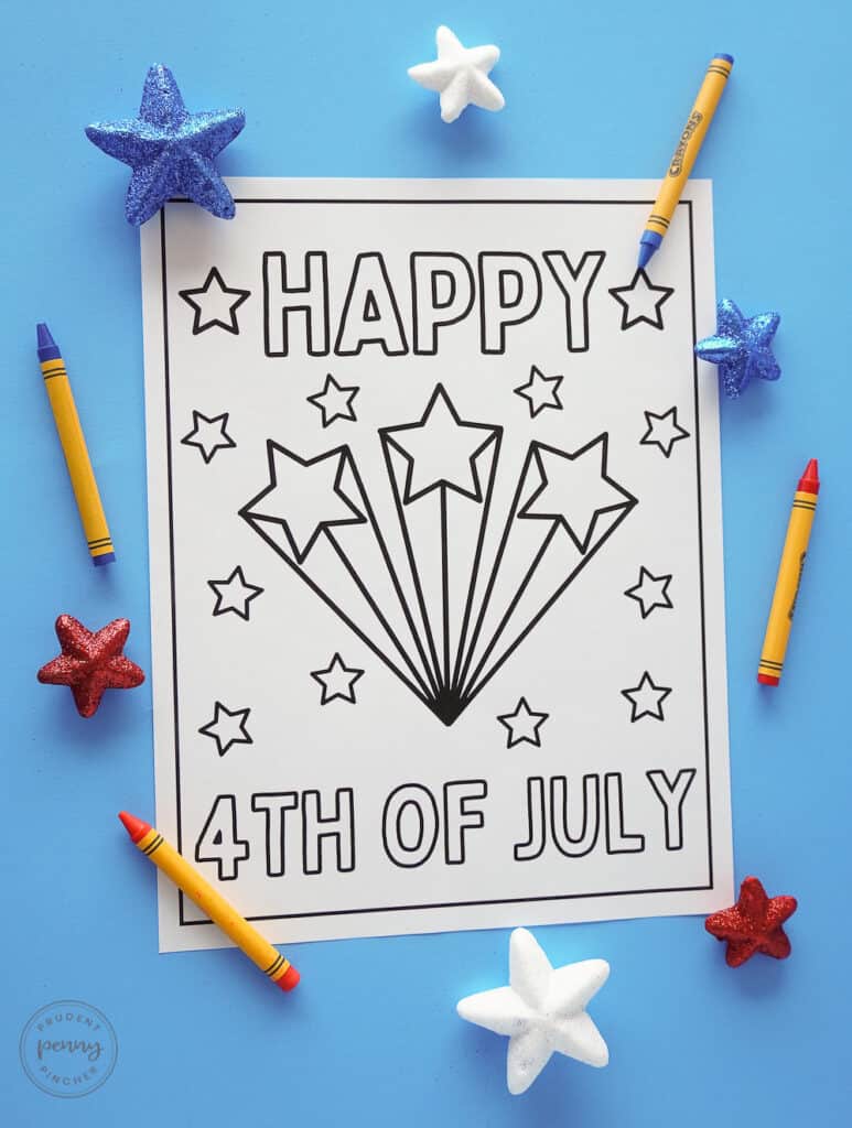 15 Free 4th of July Coloring Pages - Prudent Penny Pincher