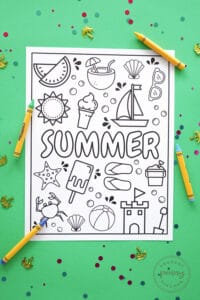15 Free Summer Coloring Pages for Kids - Prudent Penny Pincher