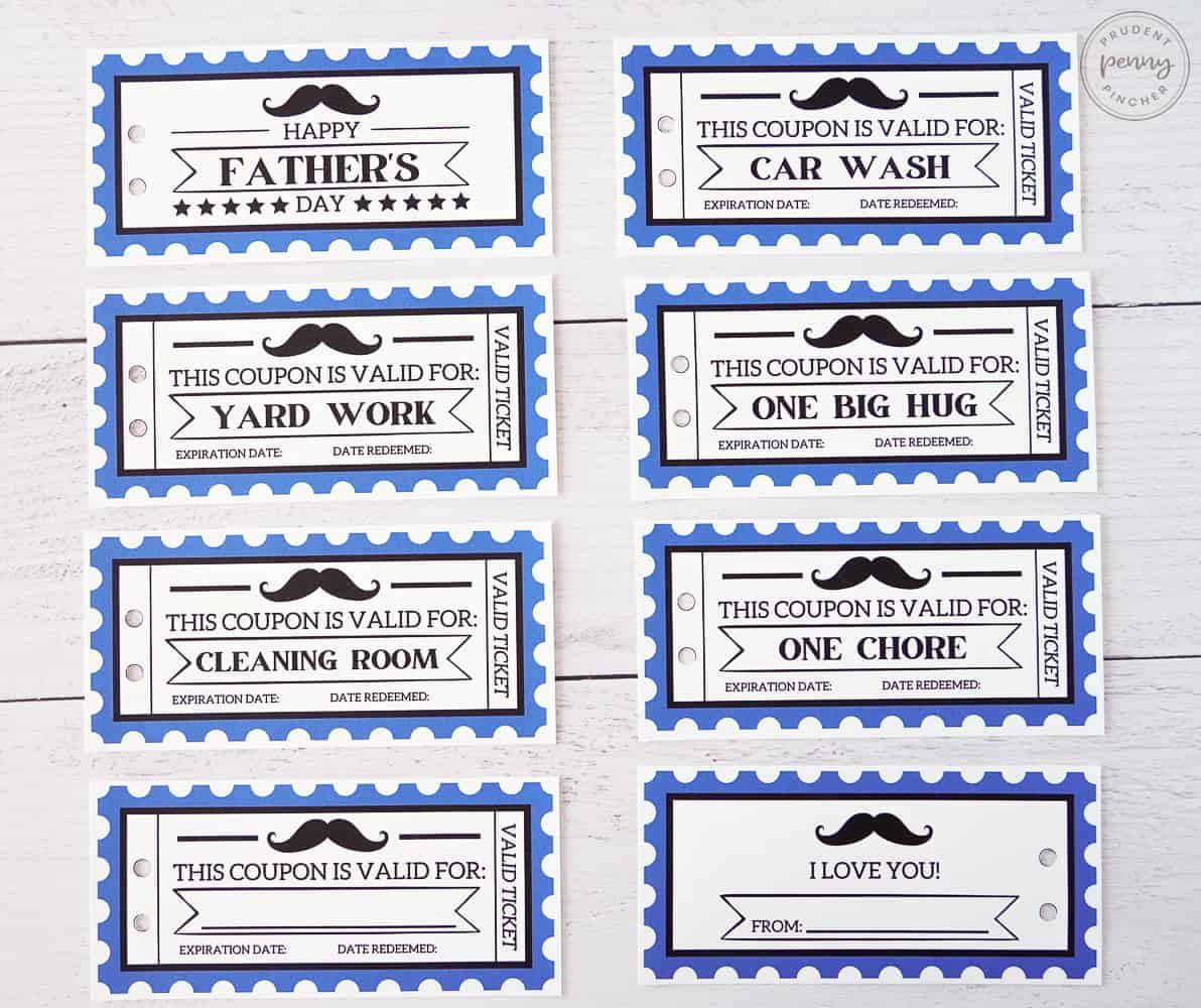 Free Printable Father s Day Coupon Book Prudent Penny Pincher