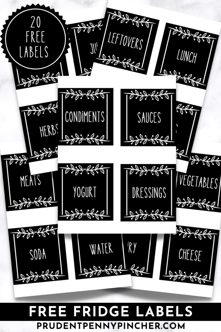 500 Free Printable Labels for Organization - Prudent Penny Pincher