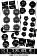 500 Free Printable Labels for Organization - Prudent Penny Pincher