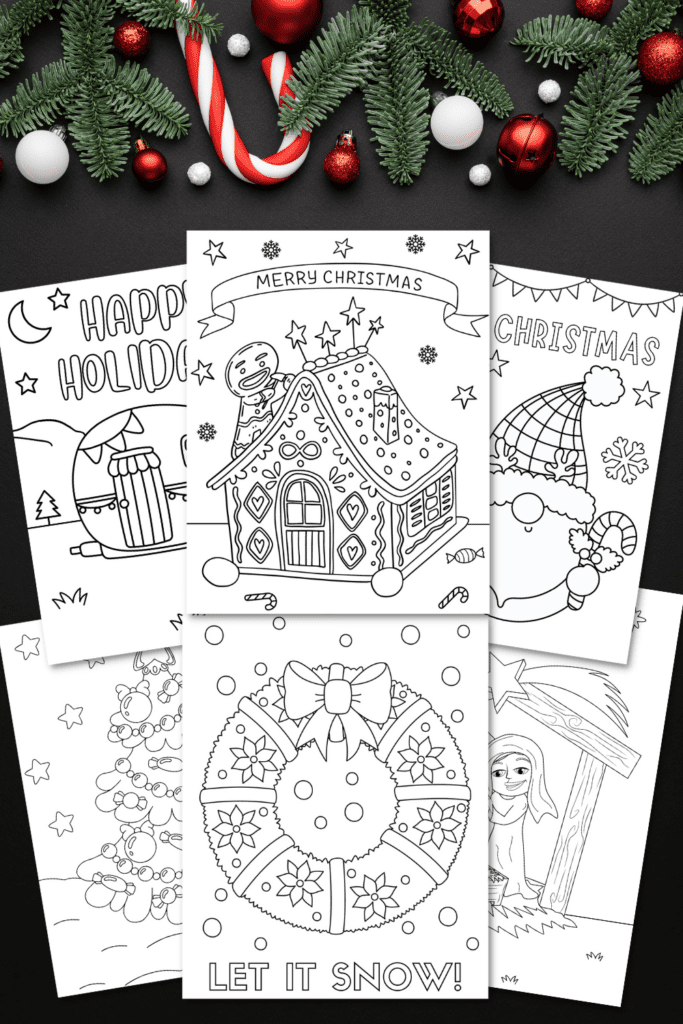 50 Free Christmas Coloring Pages for Kids - Prudent Penny Pincher