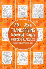 20 Free Thanksgiving Coloring Pages for Kids and Adults - Prudent Penny ...