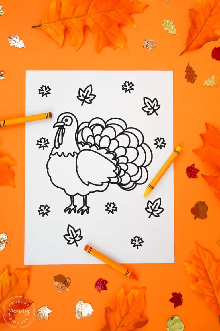 20 Free Thanksgiving Coloring Pages for Kids and Adults - Prudent Penny ...