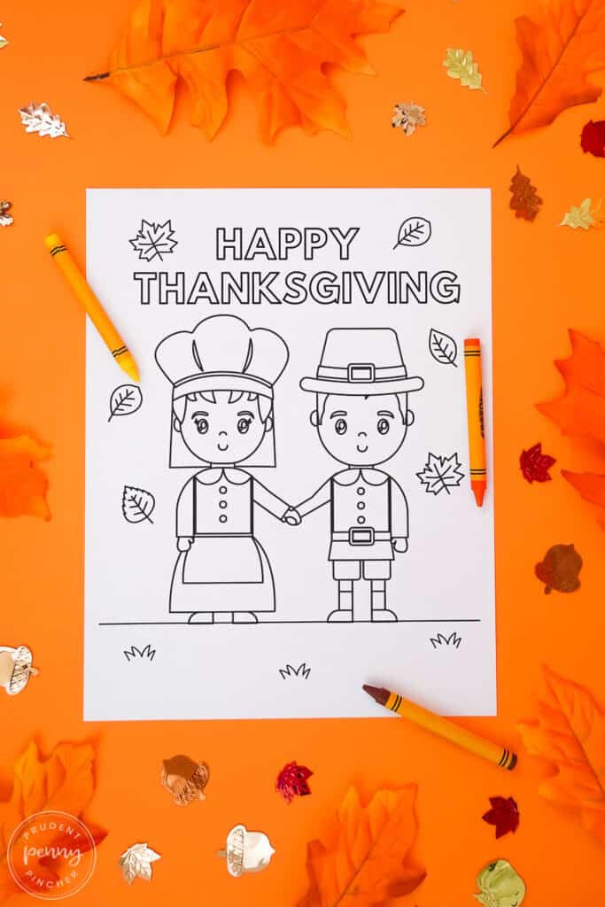 20 Free Thanksgiving Coloring Pages for Kids and Adults - Prudent Penny ...