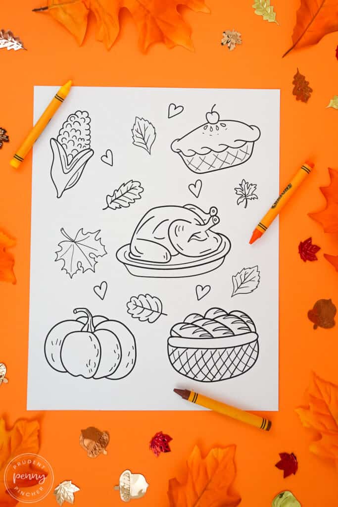 20 Free Thanksgiving Coloring Pages for Kids and Adults - Prudent Penny ...