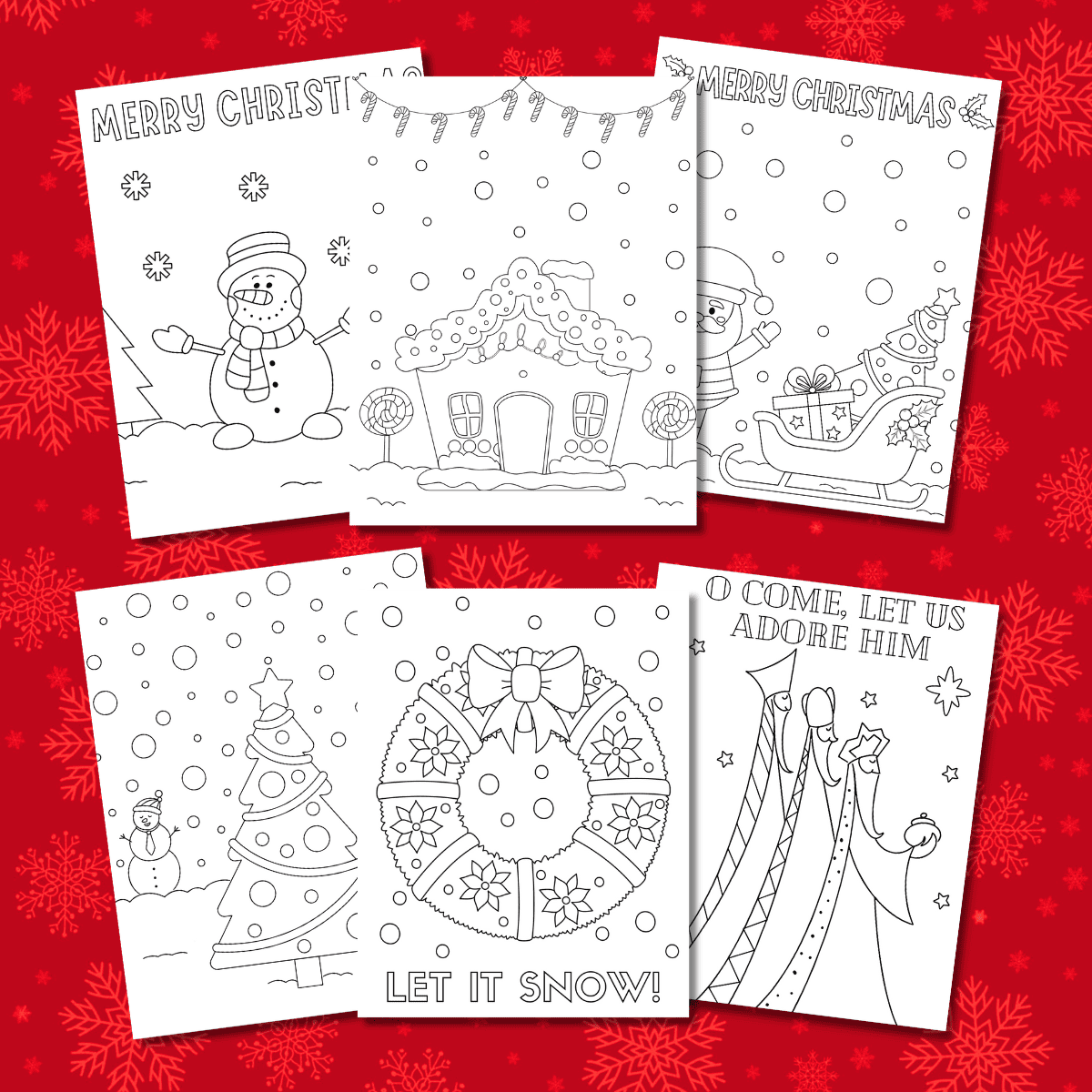 150 Free Christmas Coloring Pages for Kids - Prudent Penny Pincher