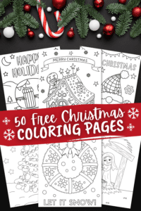 50 Free Christmas Coloring Pages for Kids - Prudent Penny Pincher