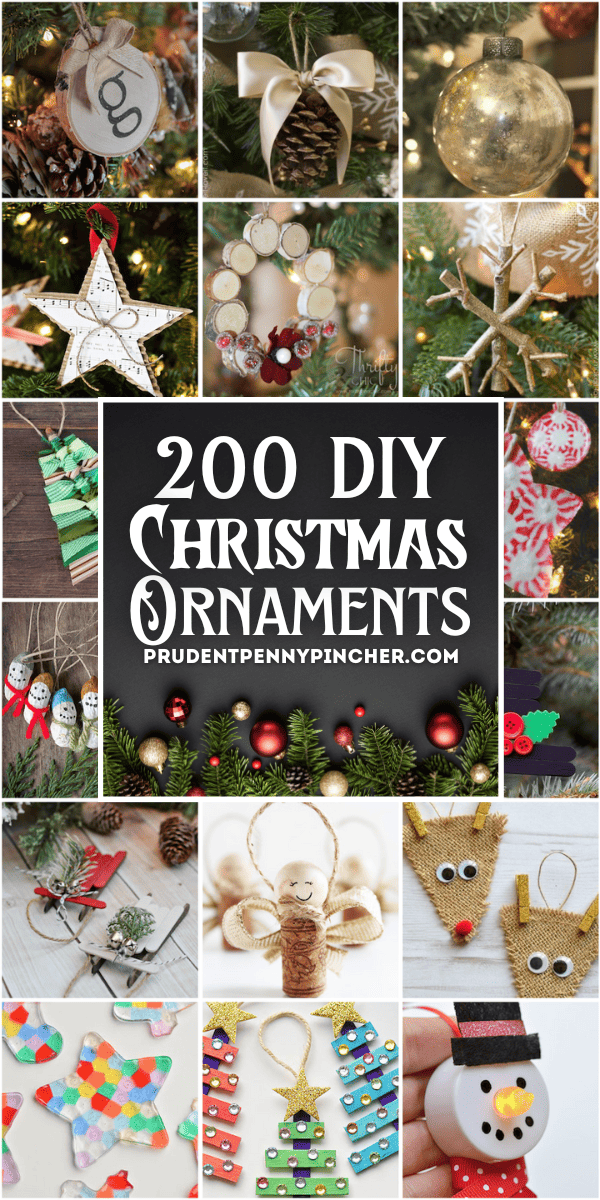 200 Homemade DIY Christmas Ornaments - Prudent Penny Pincher