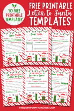 10 Free Printable Letters to Santa Templates - Prudent Penny Pincher