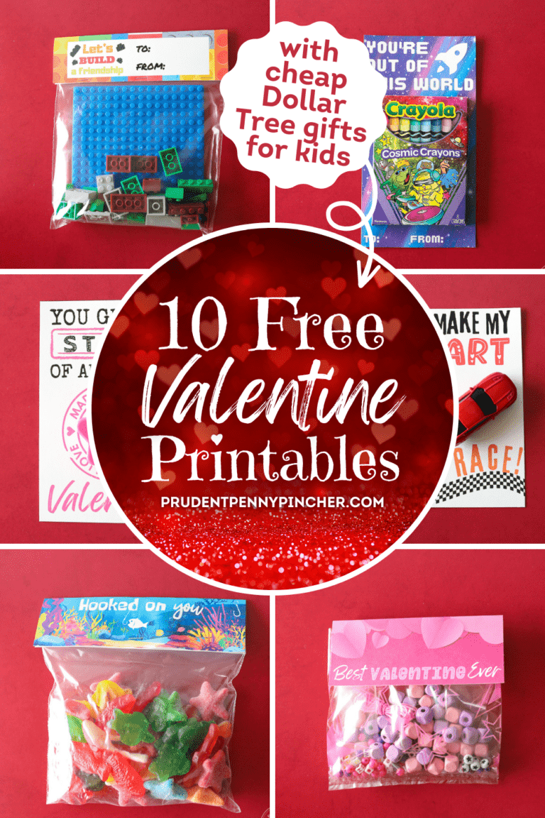 10 Free Printable Valentine Cards for Kids - Prudent Penny Pincher