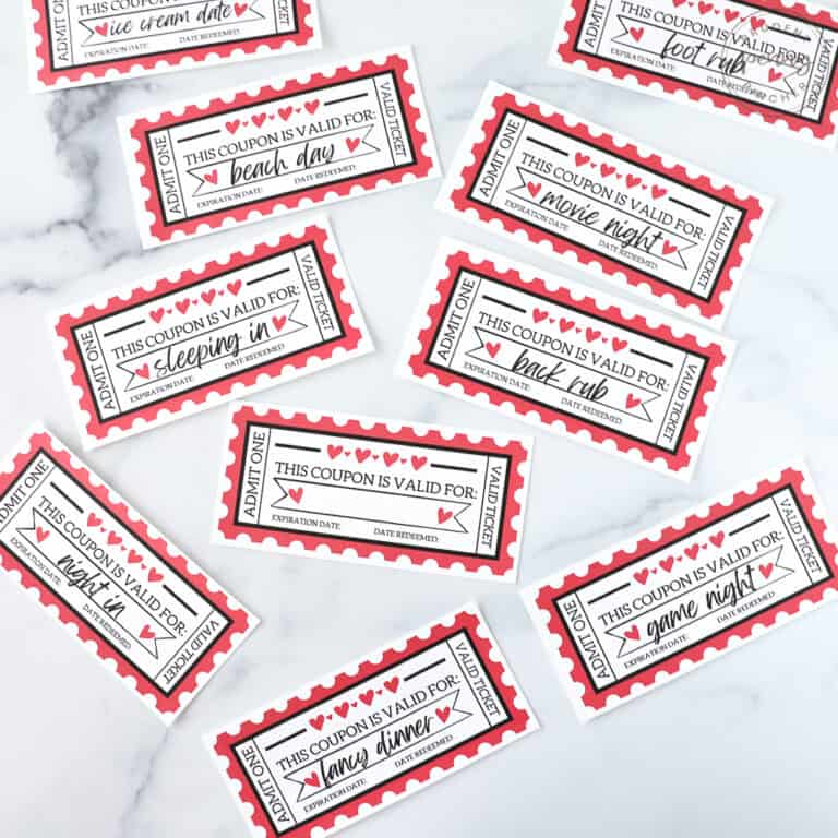 Free Printable Love Coupons for Him - Prudent Penny Pincher