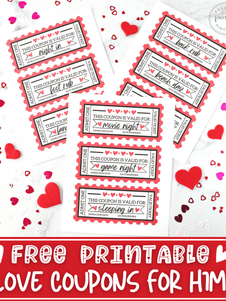 Free Printable Valentine Tags - Prudent Penny Pincher