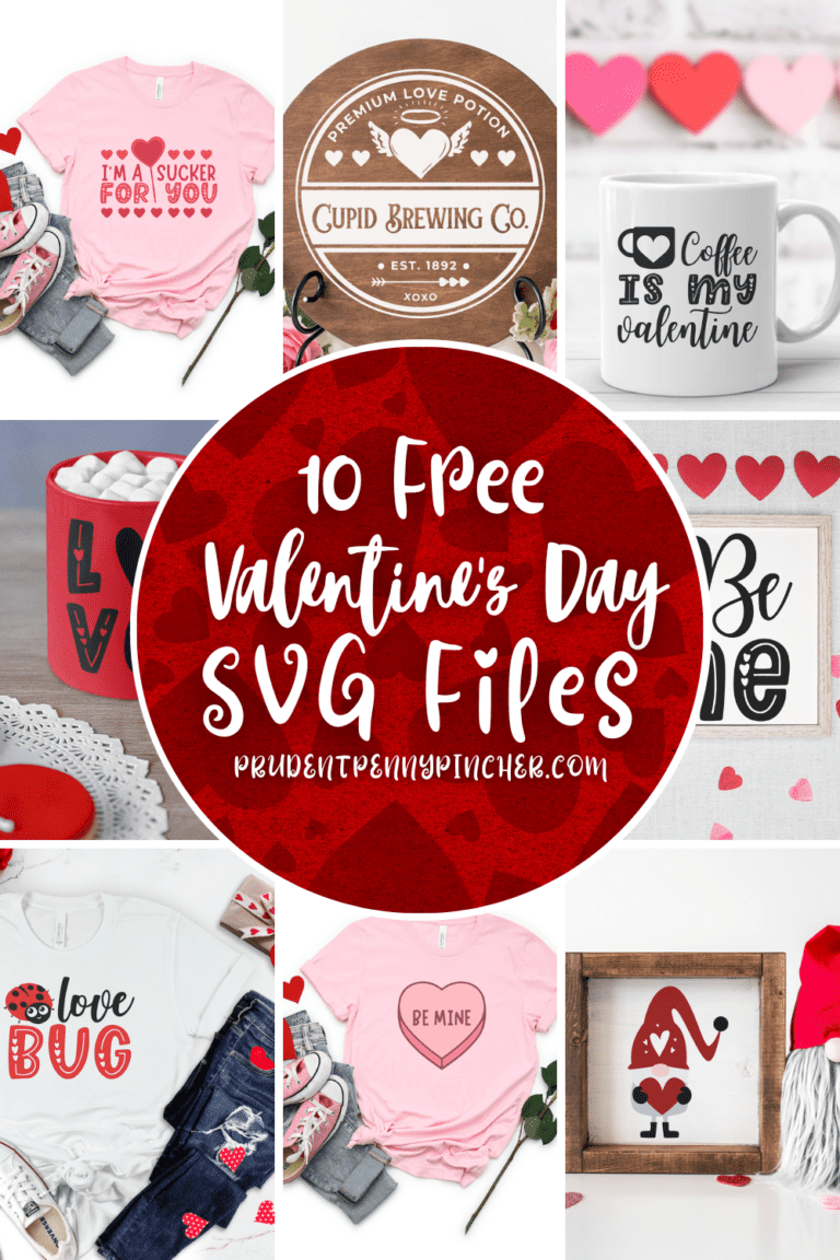 10 Free Valentine's Day SVG Files - Prudent Penny Pincher