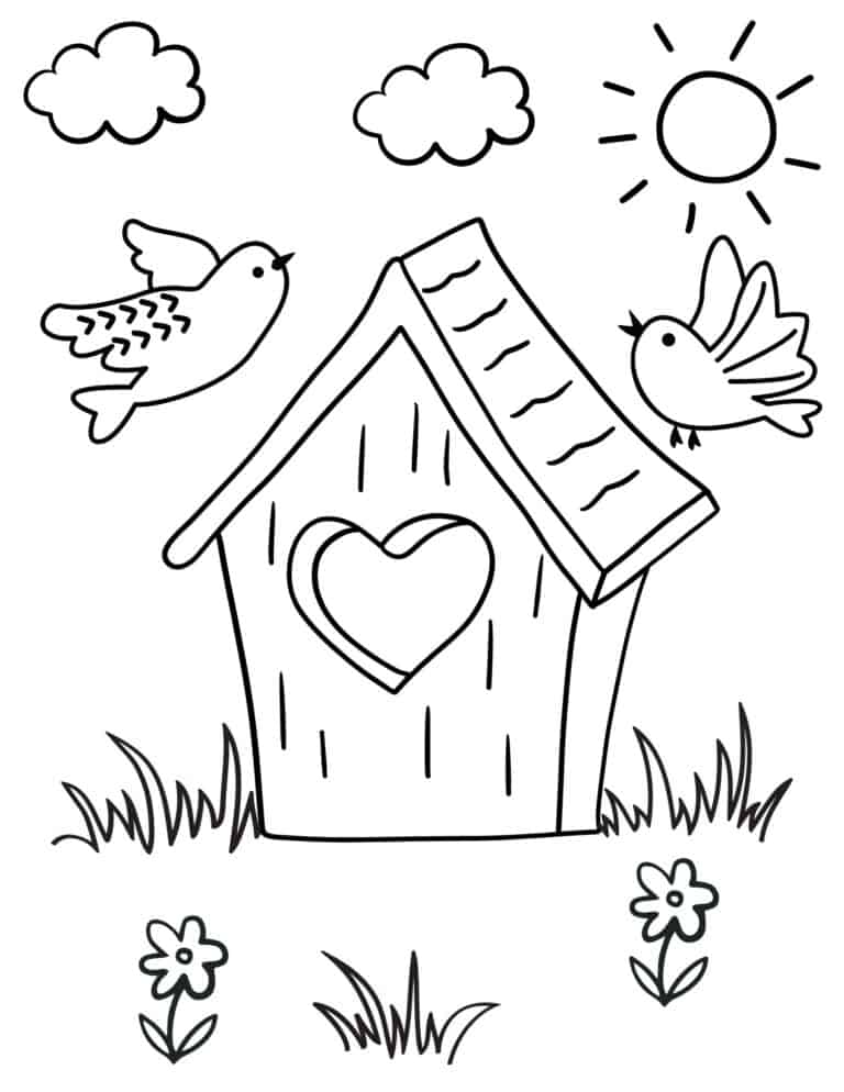 30 Free Spring Coloring Pages for Kids - Prudent Penny Pincher