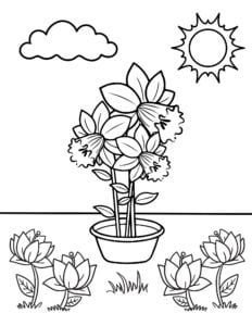 30 Free Printable Flower Coloring Pages for Kids - Prudent Penny Pincher