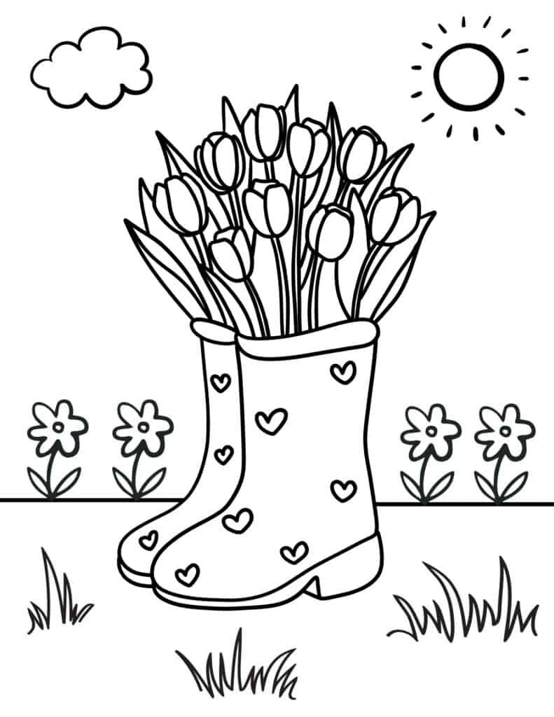 Spring Flower Coloring Pages Pre Free Printable Easy - Infoupdate.org Spring Flower Coloring Pages Pre Free Printable Easy - Infoupdate.org