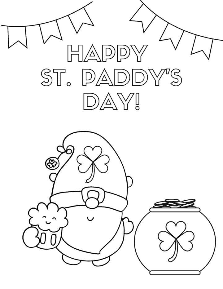 40 Free St Patrick's Day Coloring Pages for Kids - Prudent Penny Pincher
