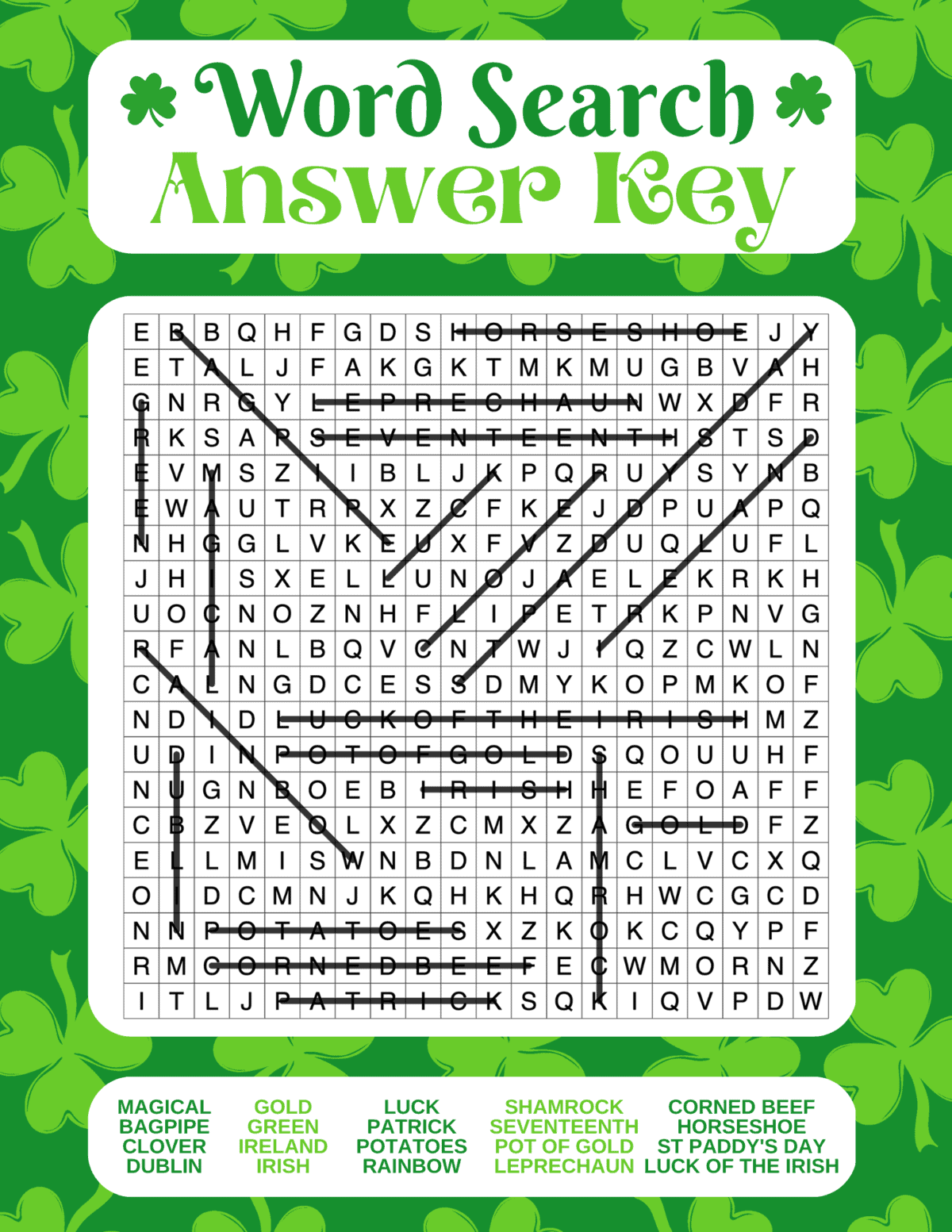 Free Printable St. Patrick's Day Word Search for Kids - Prudent Penny ...
