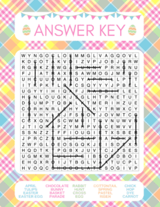 Free Printable Easter Word Search - Prudent Penny Pincher